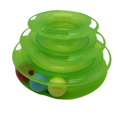 Torre circular de tres niveles – Love Pet